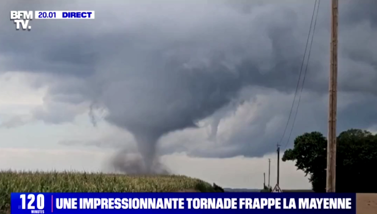Tornade à Ernée en Mayenne ce dimanche 17 septembre - Météo Express