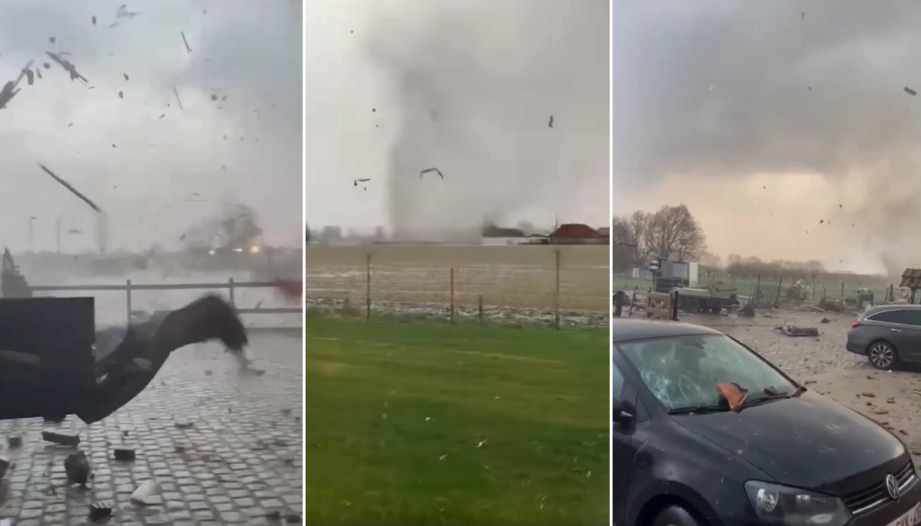 Tornade et gros dégâts à Wavre-Notre-Dame en Belgique ce 3 janvier ...