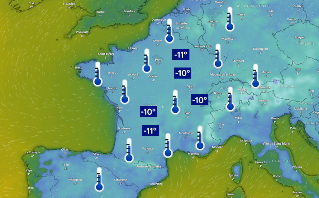 La France a vécu sa matinée la plus froide depuis 2018 - Météo Express